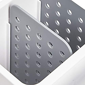 Amazon Basics Kitchen Sink Organizer/Sponge Holder, Standard, White