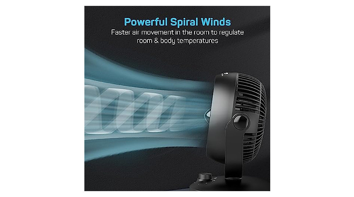 Dr. Prepare 8” Quiet Air Circulator Fan for Room