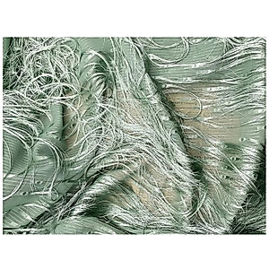XMTXZYM 2 Meter Jacquard Cut Flower Chiffon Fabric Spring and Summer Women's Dress Fabric