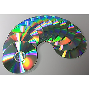 Square Deal Recordings & Supplies - New Shiny CD Compact Disc Crafts Assortment - CDXSD - (185 Discs)