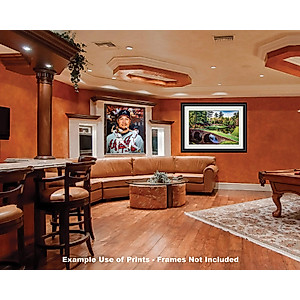 Atlanta Braves 3rd Base Chipper Jones MLB Baseball Player HOF Hall of Fame Art Print 1AM3 on 31x40 Polyester Canvas