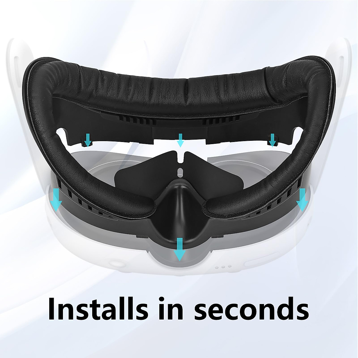 Facial Interface Bracket Face Cover Cushion Pad for Quest 3 Grey