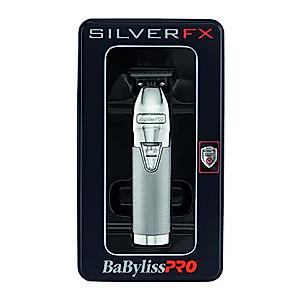 BaBylissPRO Barberology Hair Trimmer For Men FX787S SILVERFX Professional Outlining Trimmer & Electric Razor