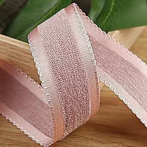 10 Yards/Roll Double Sided Polyester Flocking Belt Bowknot Hair Bow Knot Clothing Hat Decoration Lace Velvet Ribbon