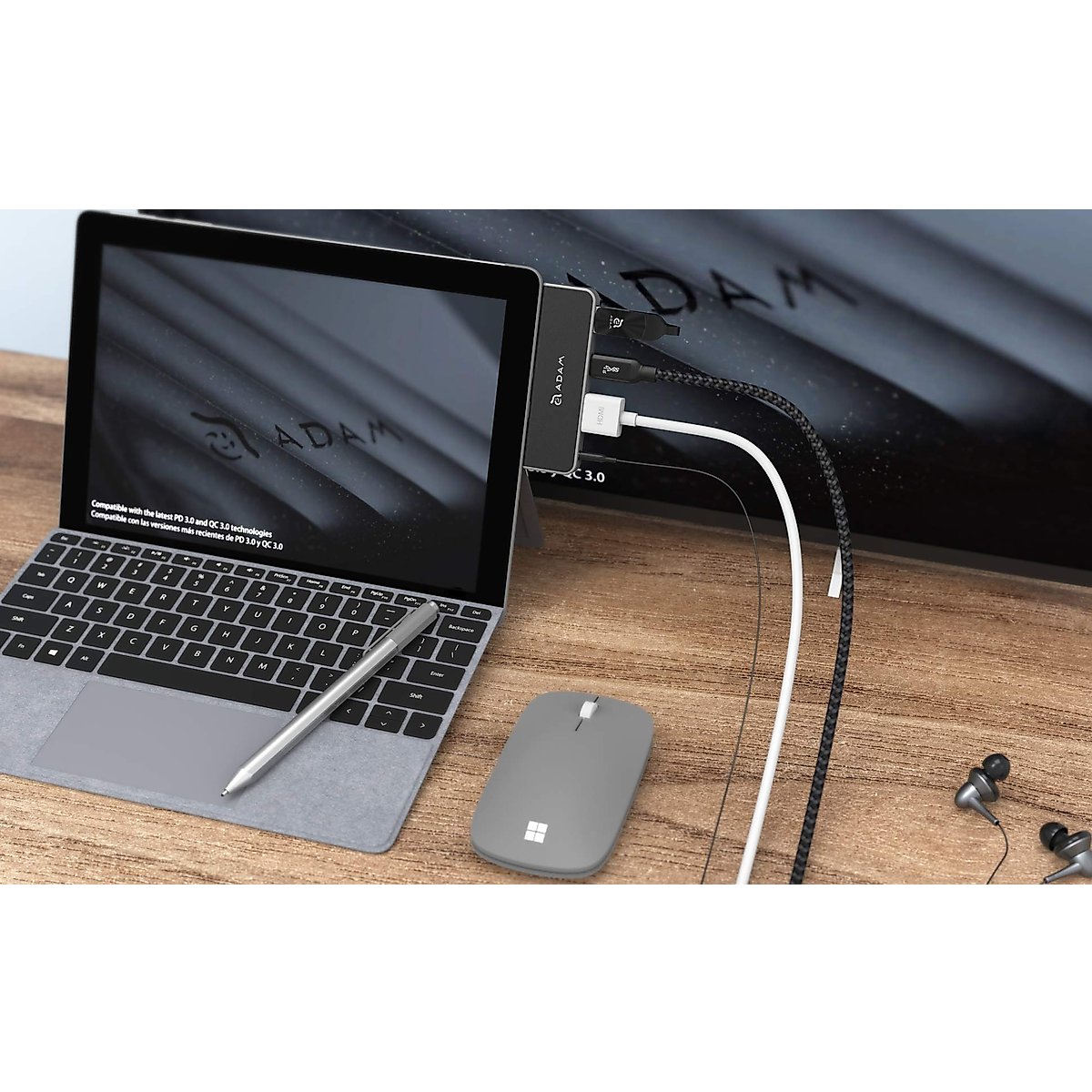 CASA HUB S4 USB-C 3.1 4 Port Hub for Microsoft Surface Go