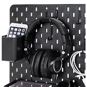 MAX SMART Clamp-on Desk Pegboard, Desk Privacy Panel, Office & Gaming Desk Organizer, Standing Desk Accessory - Efficiently Organize Above or Under Desk Placement
