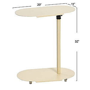 Main + Mesa Modern Adjustable C-Table, Sand