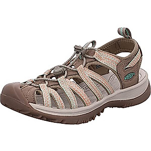 KEEN Whisper Sandal - Women's Taupe/Coral, 7.5
