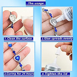 B-7000 Super Adhesive Glue, Industrial Strength B7000 Glues Paste for Rhinestones Crafts, Clothes Shoes, Fabric, Jewelry Making, Cell Phones, Tablet, Wood, Rubber, Leather Textile (2x50 ml/2.1 oz)