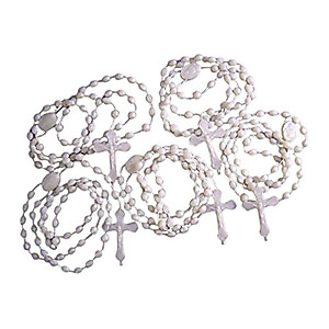 Plastic Rosary 17'' Luminous in The Dark Rosary, from Italy - 12 Rosary Set (Luminous)