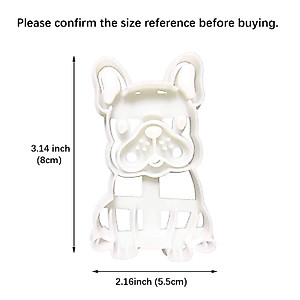 French Bulldog Cookie Cutters Shape Mould, Dog Treats Cutter