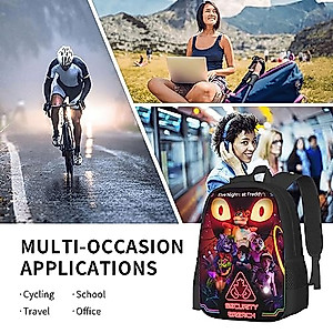 Anime Adventure Cartoon Backpacks Lightweight Travel Bag Basic Large Capacity Laptop Daypack Novelty Rucksack For Men Women