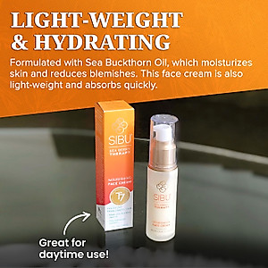 sibu Sea Buckthorn Nourishing Face Cream (1oz), Lightweight and Hydrating Face Cream – Amazing for Sensitive Skin, Breakouts, & Irritation