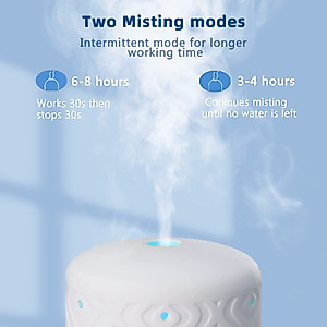 Essential Oil Diffusers Aromatherapy Humidifier: White Ceramic Aroma Infuser for Home Bedroom Office - Vaporizer for Room - Small Machine