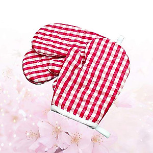 2pcs Kids Heat Insulation Anti-scald Gloves Kitchen Microwave Oven Gloves Mitts Baking Gloves