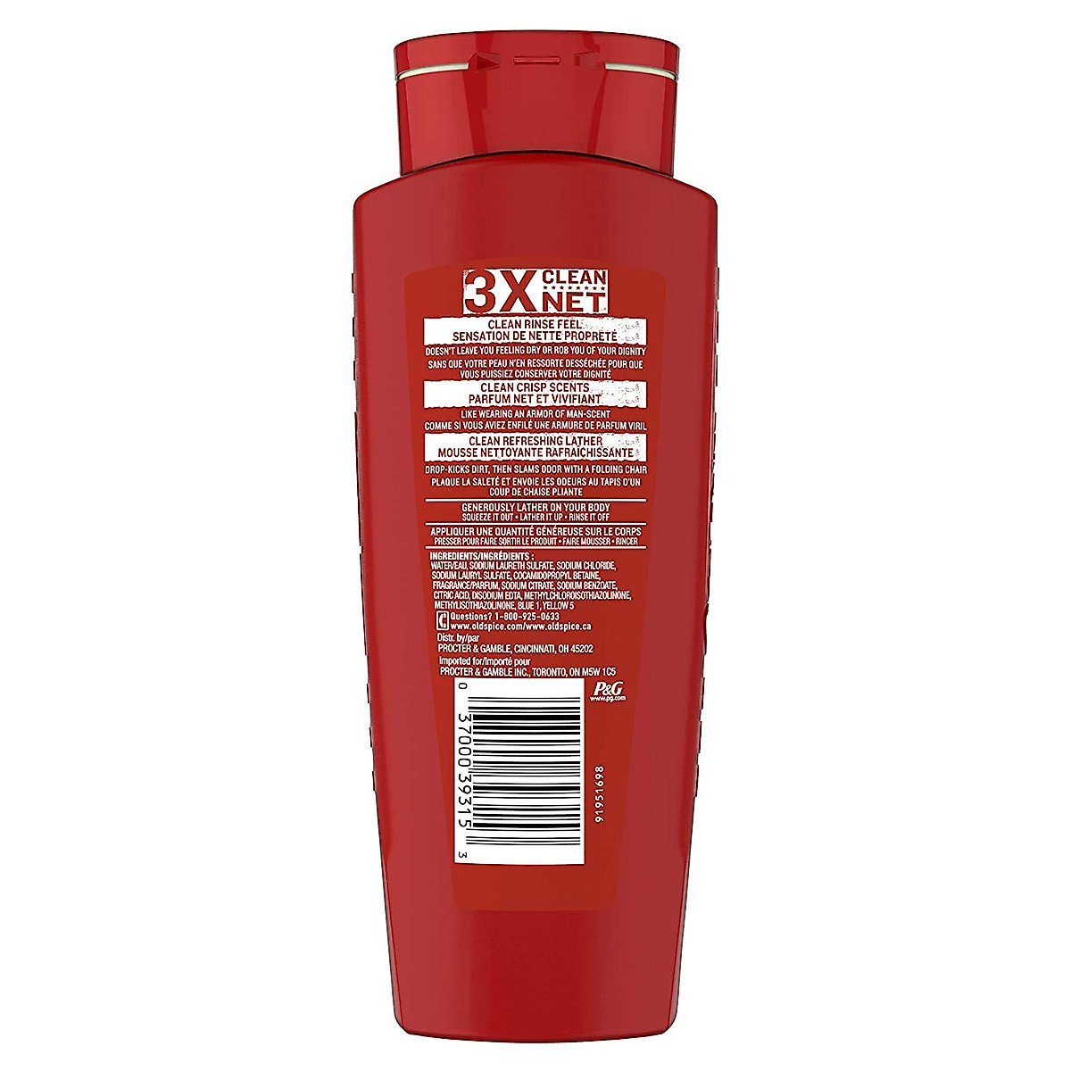 Old Spice Body Wash for Men, High Endurance Fresh Scent, 24/7 Shower Freshness, 18 Fl Oz (Pack of 4)