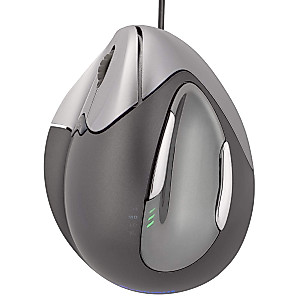 Evoluent VM4L VerticalMouse 4 Left Hand Ergonomic Mouse with Wired USB Connection (Regular Size)