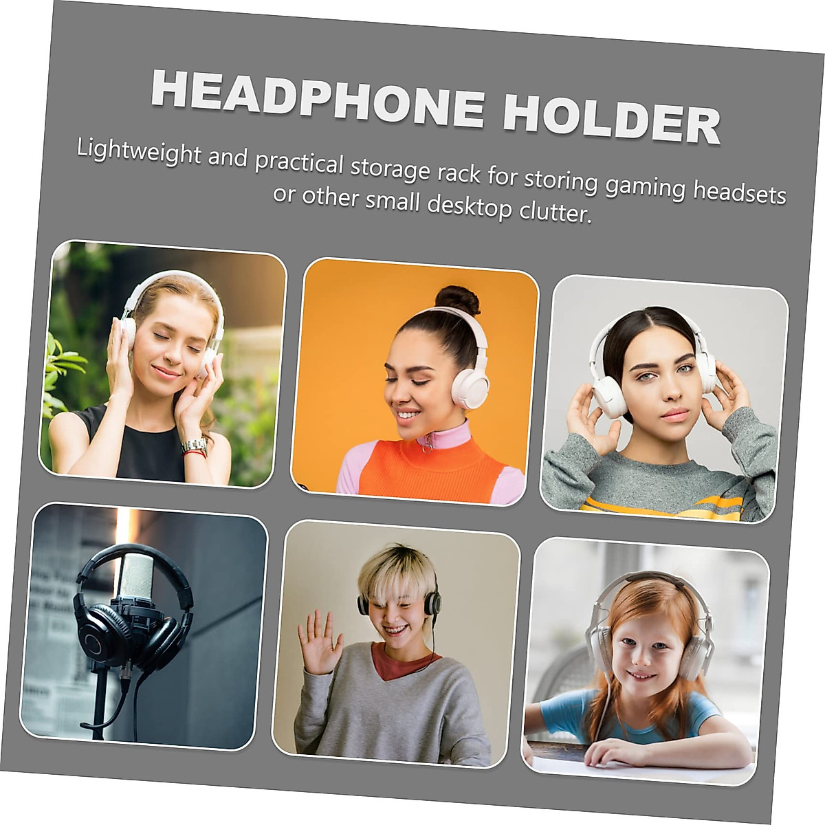 UKCOCO Sturdy and Sturdy Headset Stand Aluminum Alloy Brackets for Gaming Headphones Prevent Scratches