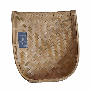 Handwoven Bamboo Soop Basket, 16 x 15 inches for Chhath Puja