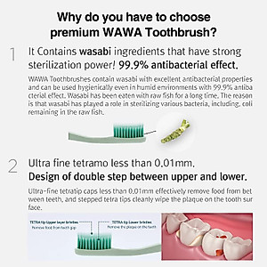 ROROBELL WAWA Toothbrush for Sensitive Teeth, Gums for Adults & Teens, Ultra-Soft, Deep Clean Toothbrush,BPA Free 6 Count