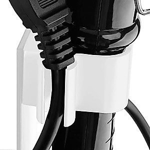 Linkidea 2 Pack Curling Iron Holder Wall Mount, Hair Styling Tool Storage Organizer, Hairdressing Hanging Rack Stick Stand for Flat Irons, Curling Wands, Hair Straighteners, Combs (White)