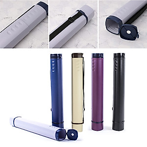 IWOMA Extendable Poster Tubes Expandable 25” to 40” with Shoulder Strap for Carry Documents Drawings Oil Paintings, Maroon