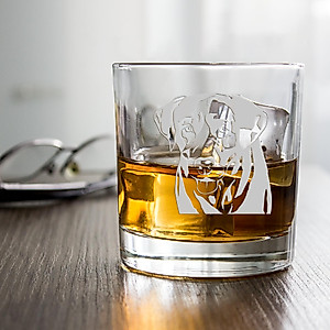 Labrador Dog Face Round Rocks Glass - Labrador Glass, Labrador Gift, Lab Dog, Lab Gift, Glass