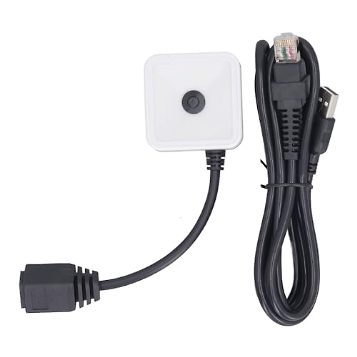 Barcode Reader, USB Interface Barcode Scanner Easy Configuration 1D 2D QR Code Scanning Module Quick Response Auto Sensing for Pay Applications