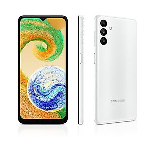 SAMSUNG Galaxy A04S 4G LTE (64GB + 4GB) Unlocked Worldwide (Only T-Mobile/Mint/Metro USA Market) 6.5" 50MP Triple Camera + (w/Fast Car Charger) (White)