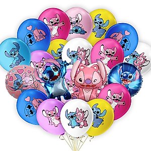 Stitch Balloons 39pcs Stitch Balloons for Birthday Party Decorations Stitch Birthday Party Supplies Stitch Balloons Arch Balloons Party Decor.