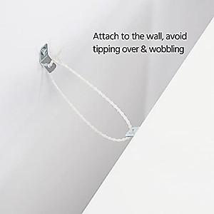 Yaheetech Bathroom Storage Cabinet with 2 Drawers & Adjustable Shelf, 2 Doors Bathroom Floor Cabinet, Wooden Cupboard for Living Room, Hallway, White