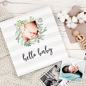 Baby Memory Book First 5 Years - Keepsake Monthly Milestone Journal for Boy or Girl - Pregnancy Gift for Baby Shower - Gender Neutral Record Book with Gift Box - Personalize Cover with Baby Photo