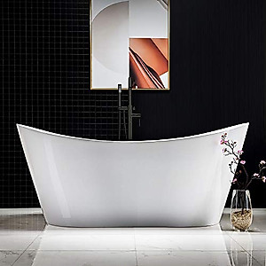 WOODBRIDGE B0010-MB-Drain &O Bathtub, White