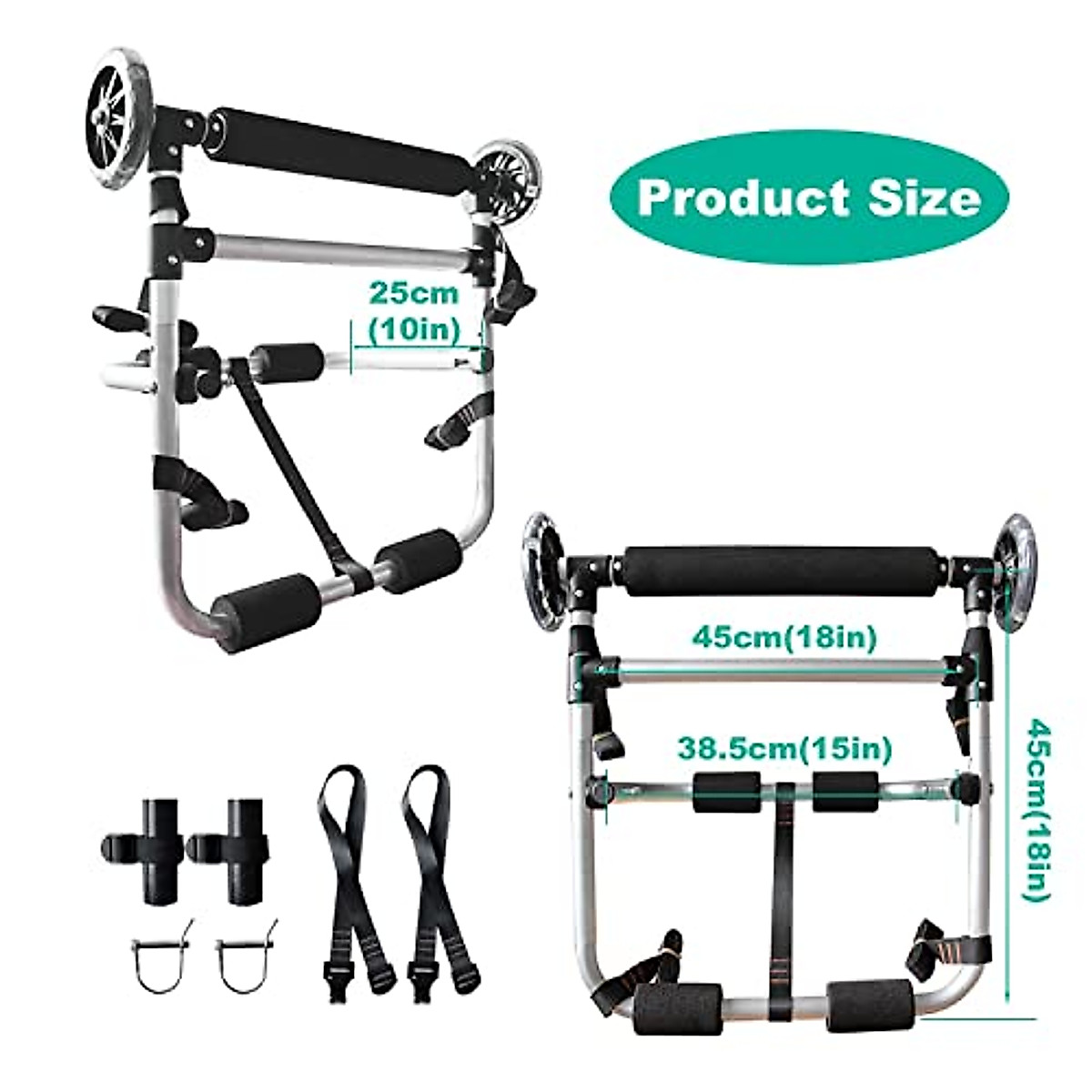 HUIMENG Kayak Roller - Load Assist Prevent Sideslip with Adjustable Tightness and Angle Boat for Mounting Kayaks Canoes to Car TopsCrossbarsRoof Racks or Roof Pads,Load 220lbs, silver