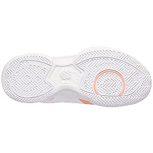 K-Swiss Women's Bigshot Light 4 Tennis Shoe, Peach Amber/White/Asphalt, 9.5 M