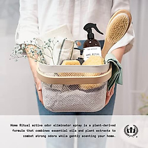 Muse Apothecary Home Ritual Active Odor Eliminator Spray - Odor Eliminator for Home - Furniture Deodorizer Spray & Bathroom Odor Eliminator - Essential Oil Air Freshener - 4oz, Fresh Linen