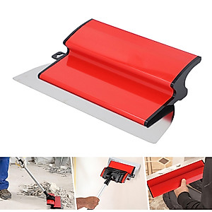 Sunicon 15.7 Drywall Skimming Blade, Stainless Steel Drywall Smoothing Spatula Drywall Skimming Blade Tool with Ergonomic ABS Handle for Drywall Wallboard Plasterboard