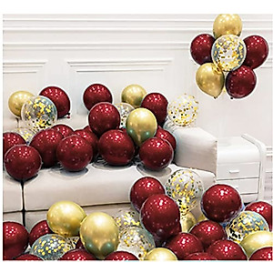Graduation Decorations Maroon Gold 2023 Burgundy Gold Balloons/Maroon Grad Congrats Banner 2023 Burgundy Graduation Party/Fsu Graduation Decorations Class of 2023
