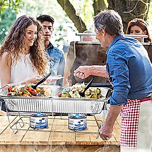 MAXYGIFT Chafing Wire Rack Buffet Stand - 6 Pack Full Size Racks For Dish Serving Trays Food Warmer catering supplies for Parties, Occasions, or Events