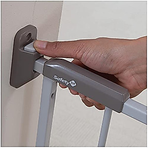 Sliding Metal Safety Gate - White, 40" to 64"