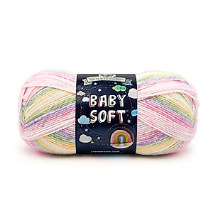 Lion Brand Yarn 920-219C Babysoft Yarn, Circus Print (1 skein)