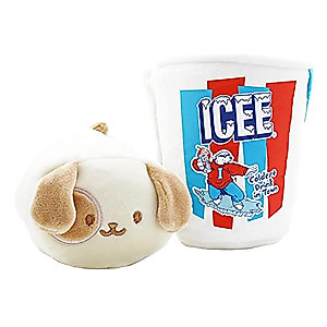 Anirollz 6" Official ICEE Cup Stuffed Animal Plush Toy |Soft, Squishy, Warm, Cute, Comfort, Safe| Pillow with Kitty Bunny Fox Panda Chicken Owl - Birthday Graduation Gift - Puppiroll