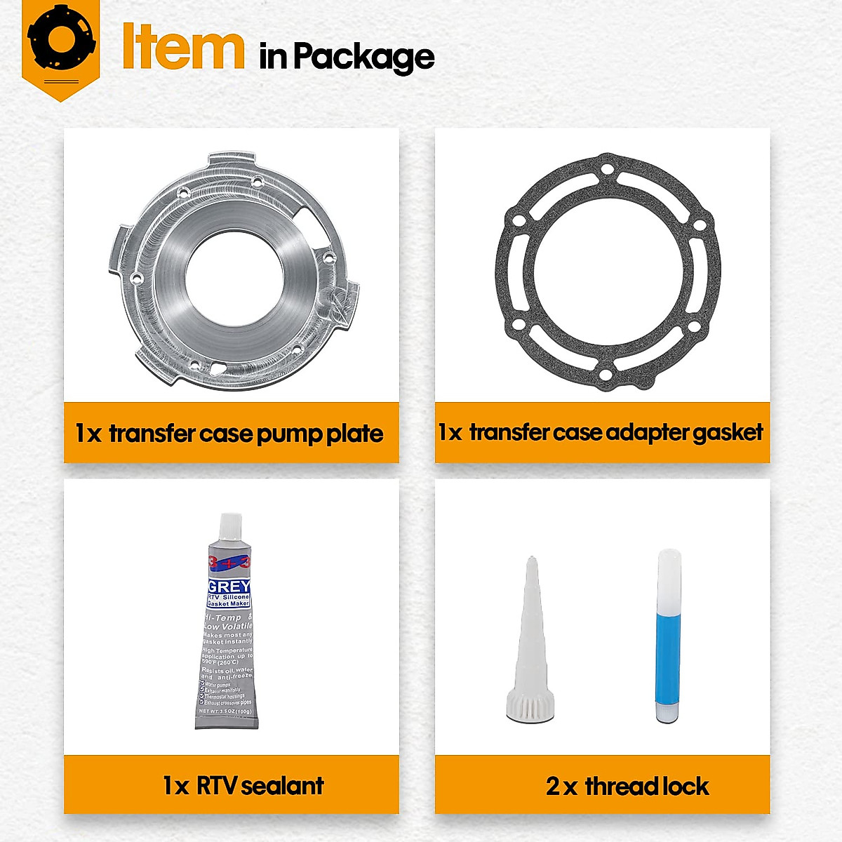10001 Transfer Case Pump Upgrade Kit Fits for GM Transfer Case Models 136,146, 246, 261, 261HD, 263HD, 263XHD, 261XHD 1998-2007