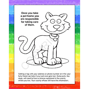 ZOCO - Healthy Pets are Happy Pets - Kids Coloring Books (50 Bulk Pack, Without Crayons) - Love Animals, Furry Friends - Vet, Pet Store Handout - Games, Puzzles, Activities for Kids