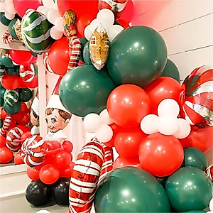 110pcs Dark Green Balloons, 12inch Green Latex Party Balloons, Helium Quality for Birthday Wedding Gender Reveal Christmas Party Decorations(With 2 Green Balloons)