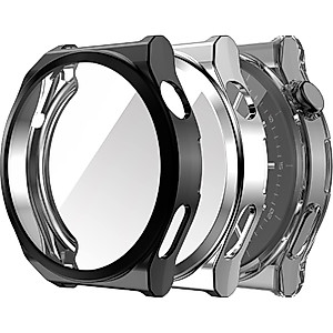 Protector Cover Case Compatible with Huawei Watch GT3 Pro 43MM 46MM,Soft TPU Bumper Anti-Scratch Protective Shell for Huawei Watch GT3 Pro Screen Protector Smartwatch Accessory