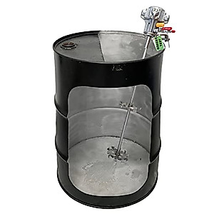 COSMOSTAR 55 Gallon Pneumatic Agitator 1/2 HP, 7 N.M Clamp Mount Tank Barrel Drum Mixer | Paint Agitator, Pneumatic Bracket Mixer, Paint Stirring Machine Bracket Air Agitator Paint Mix Tool