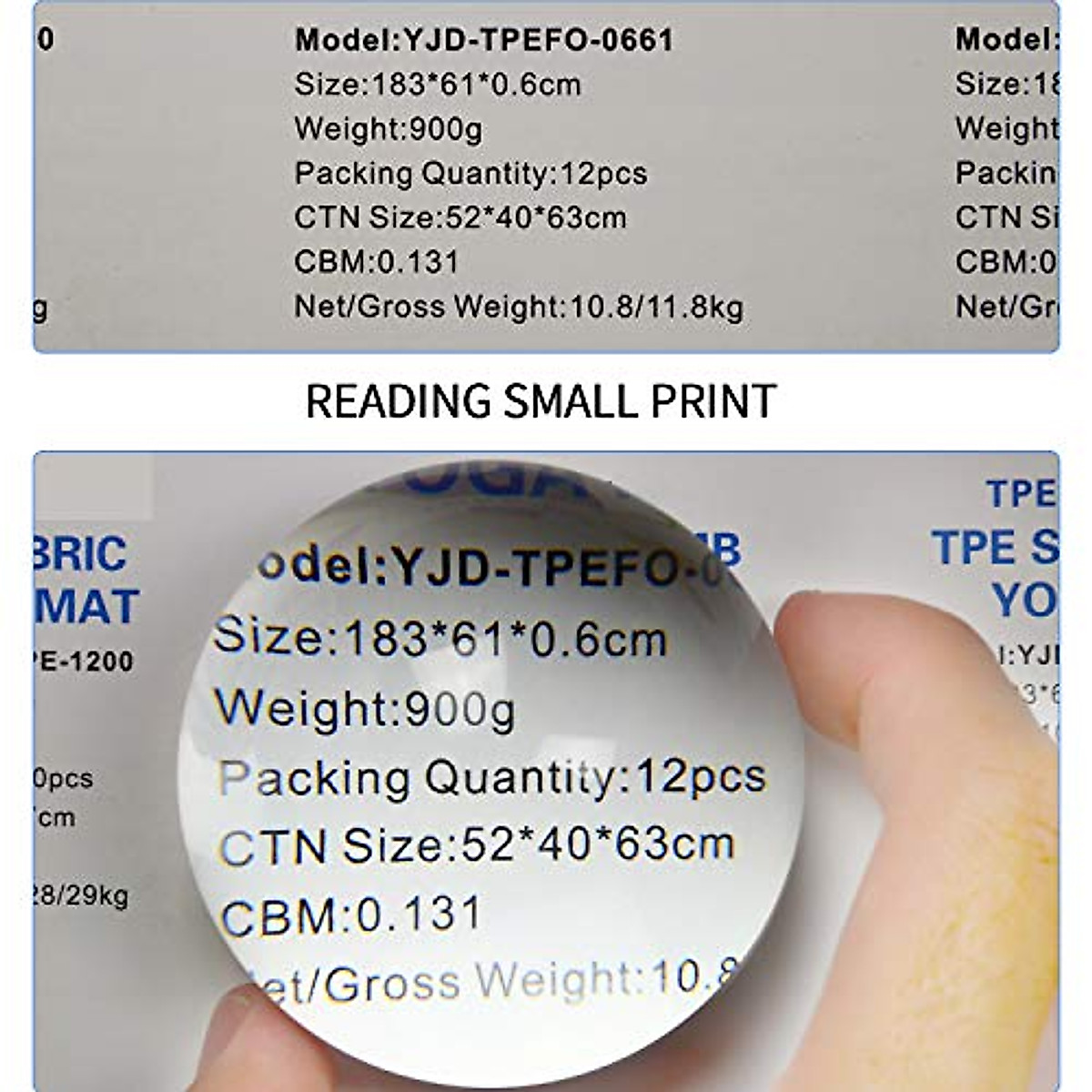Dandelion 6X Dome / Paperweight Magnifier w/ Pouch Table Magnifying