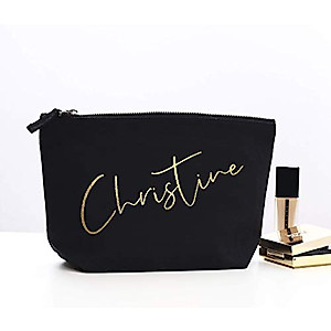 Bridesmaids Makeup Bags Bridesmaids Gift Idea Bridal Party Cosmetic Bags Gifts Maid of Honor Bags Bridesmaid Canvas Personalized Makeup Bags