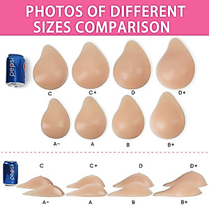 Vollence One Piece D Cup Side Silicone Breast Forms Fake Boobs Women Concave Bra Pad Enhancers Mastectomy Prosthesis Crossdresser Transgender Cosplay